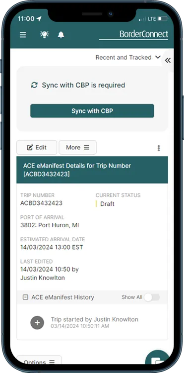 BorderConnect | ACE and ACI eManifest Portal