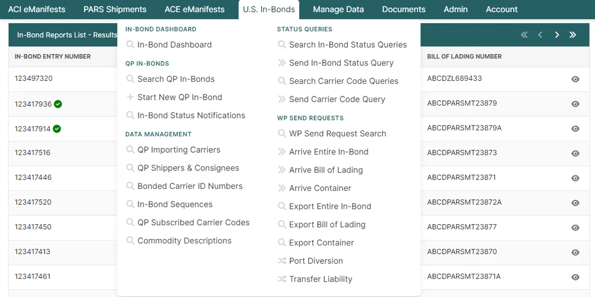 BorderConnect | ACE and ACI eManifest Portal